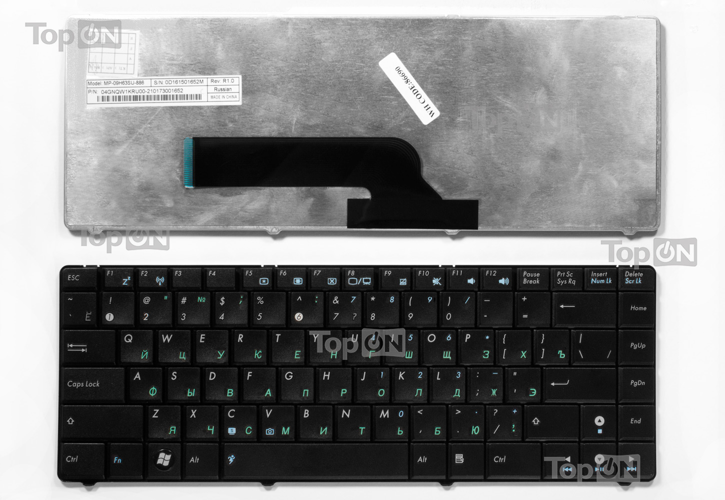 Клавиатура TopON для ноутбука Asus K40, P81, F82 Series