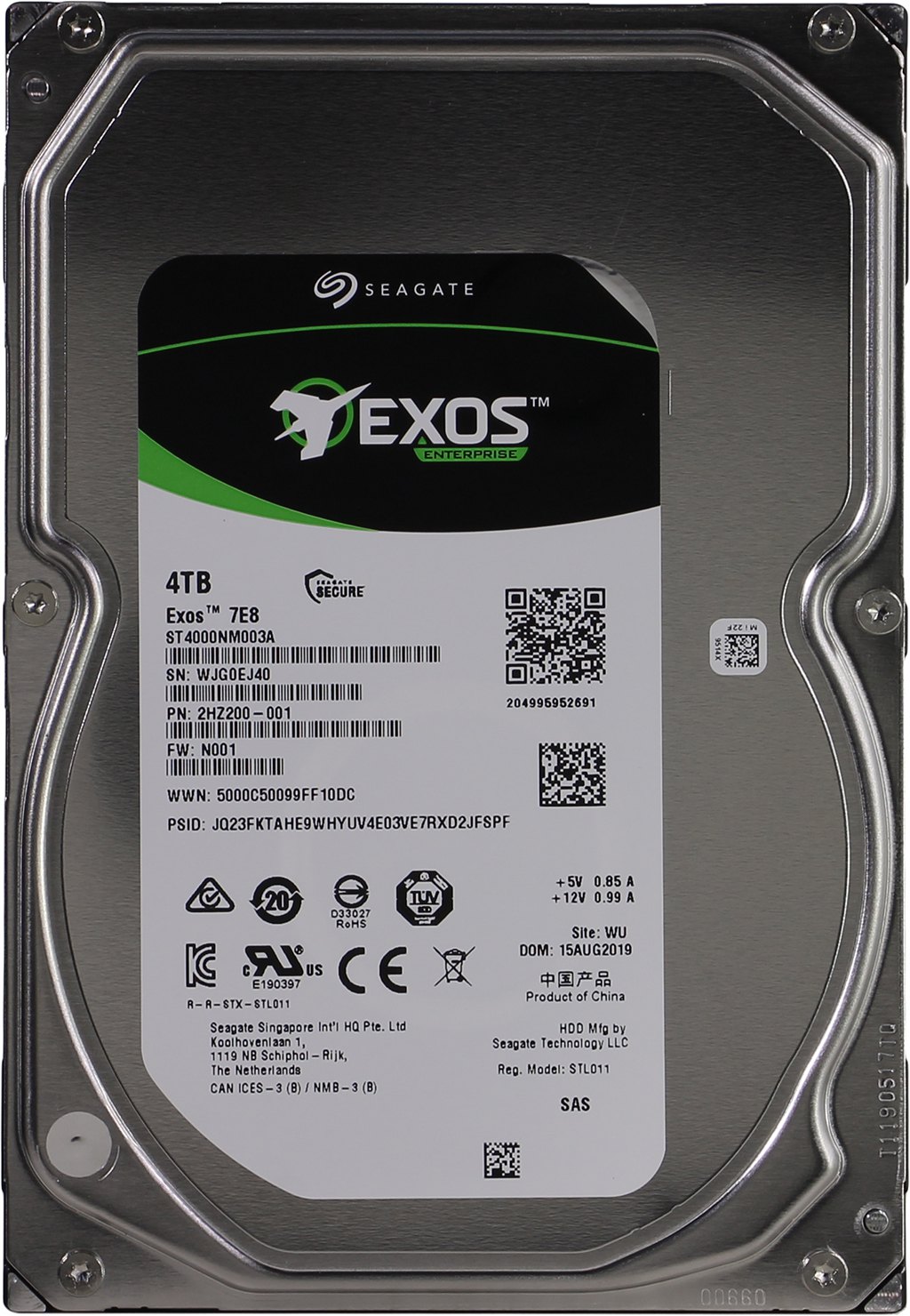 Жесткий диск Seagate Exos 4ТБ (ST4000NM003A)
