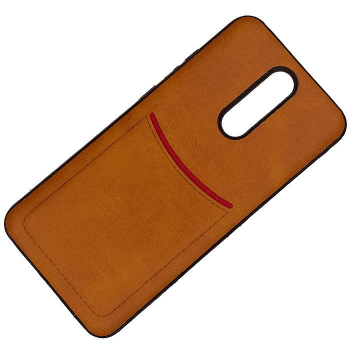 Чехол с кармашком iLevel для  Xiaomi Redmi 8/8A (светло-коричневый)