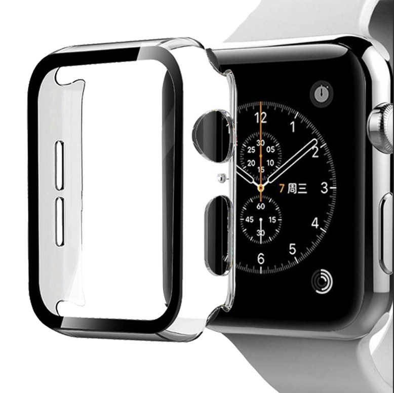 Противоударный чехол 360 для часов Apple Watch 40 мм прозрачный