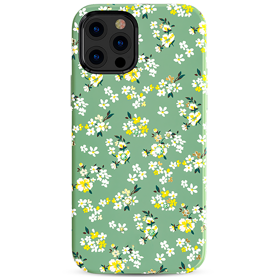 Чехол PQY Blossom для iPhone 12 Pro Max Зелёный