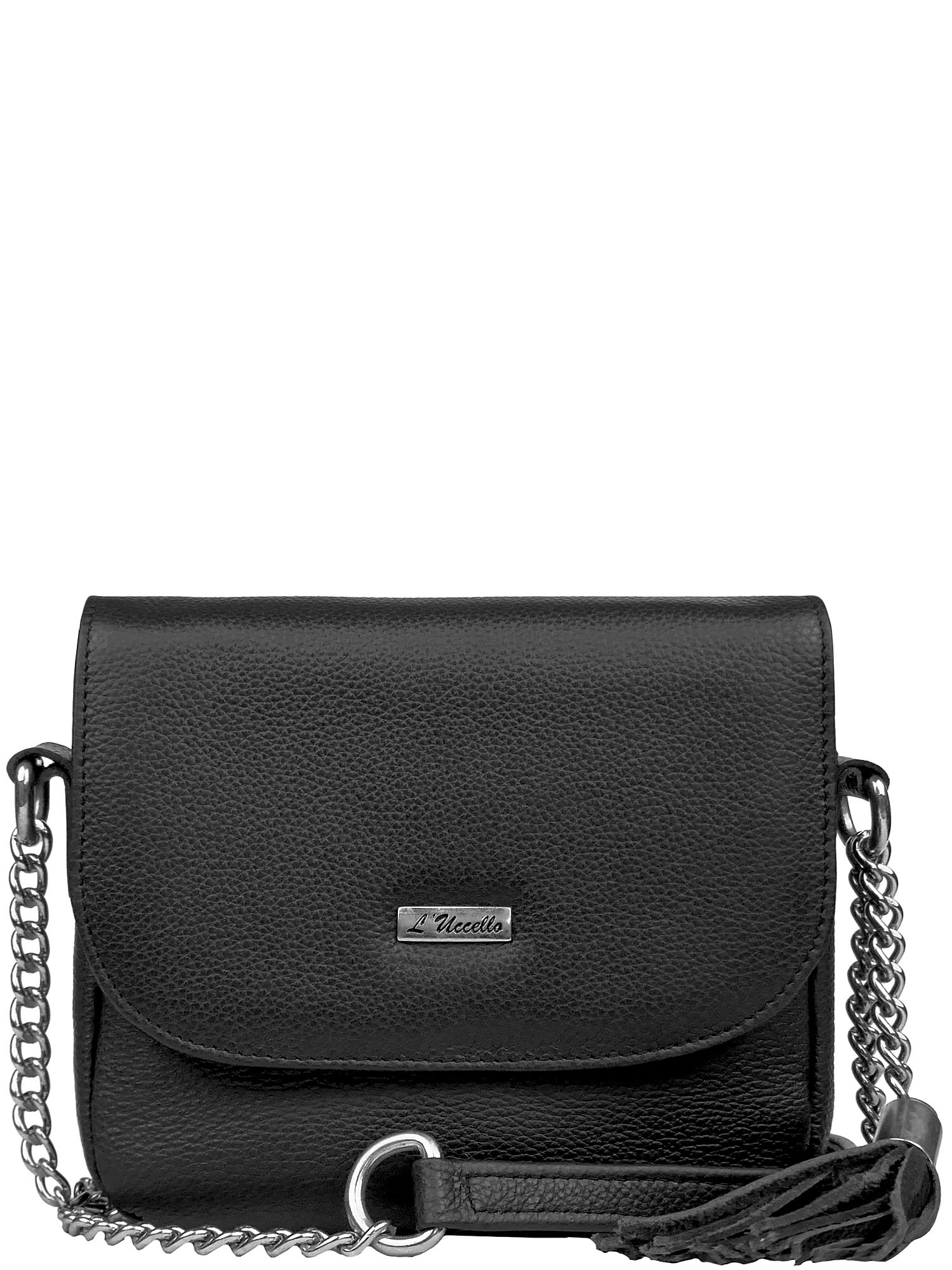 Комплект (брелок+сумка) женский L'Uccello 4051, черный