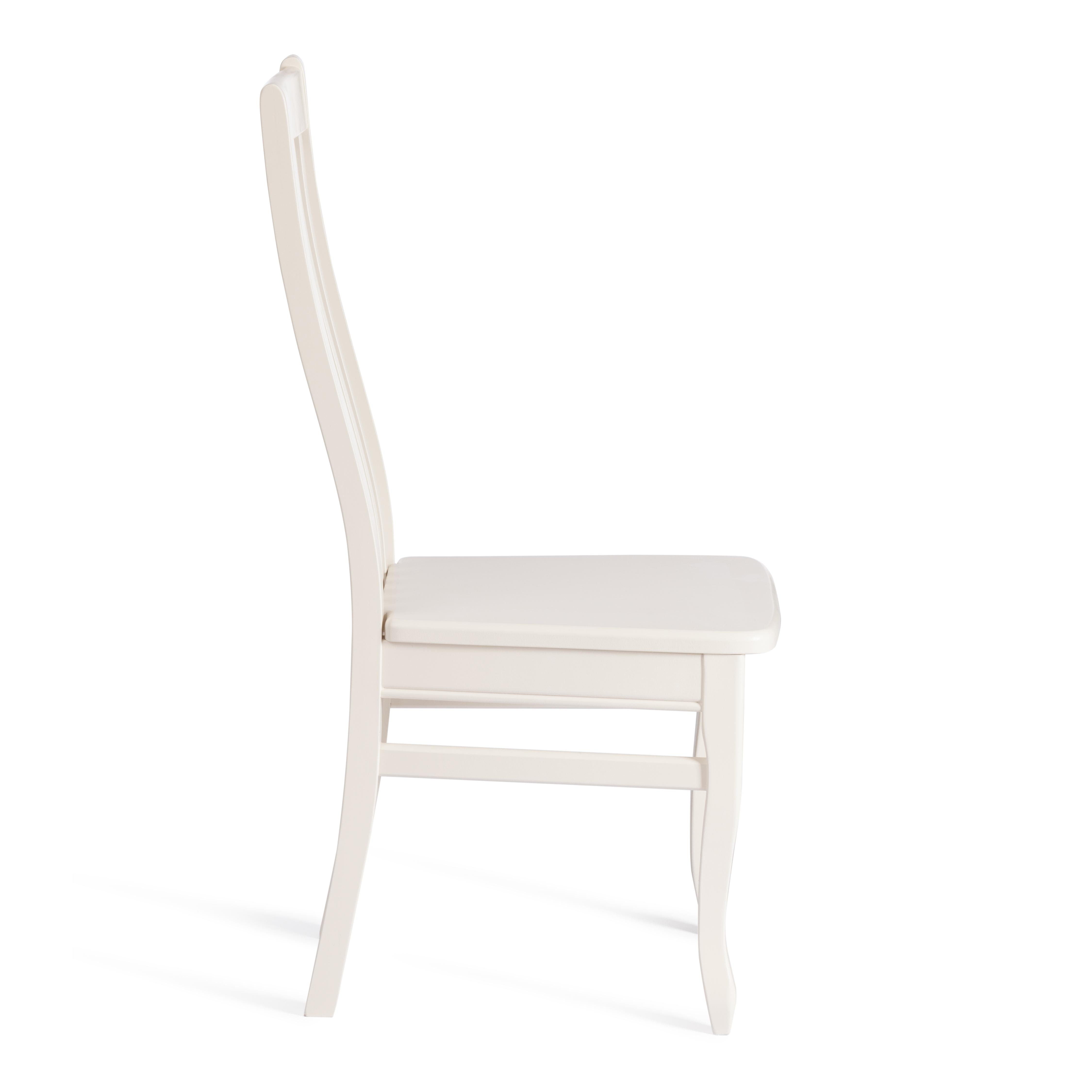 Стул TetChair DOLCE жёсткое сидение бук, мдф, 40х46х100, Ivory white