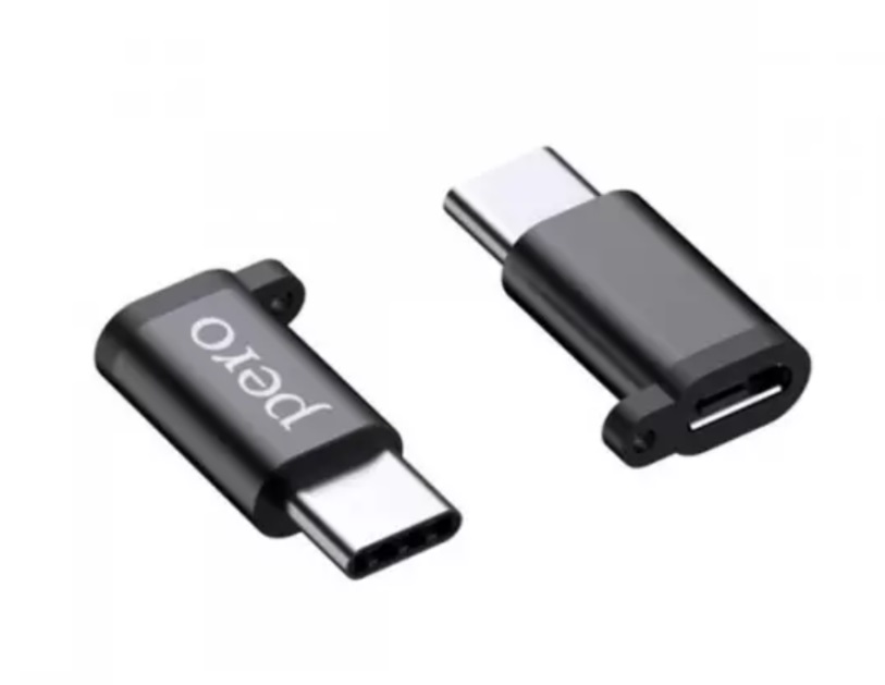 Переходник Pero AD01 TYPE-C TO MICRO USB, Black (PRAD01TMBK)