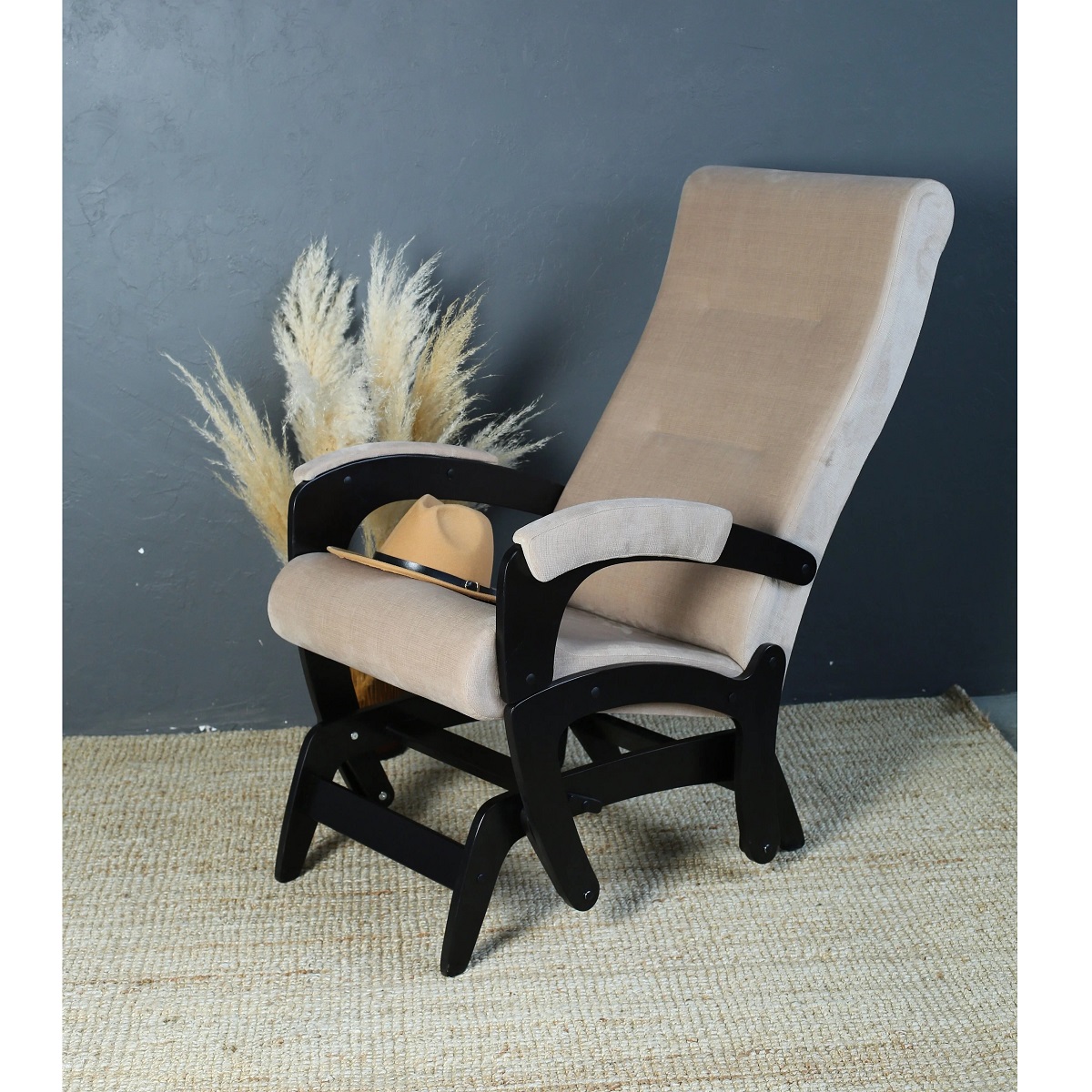 Кресло-качалка КемпингГрупп Версаль, маятниковое, ткань, песок
