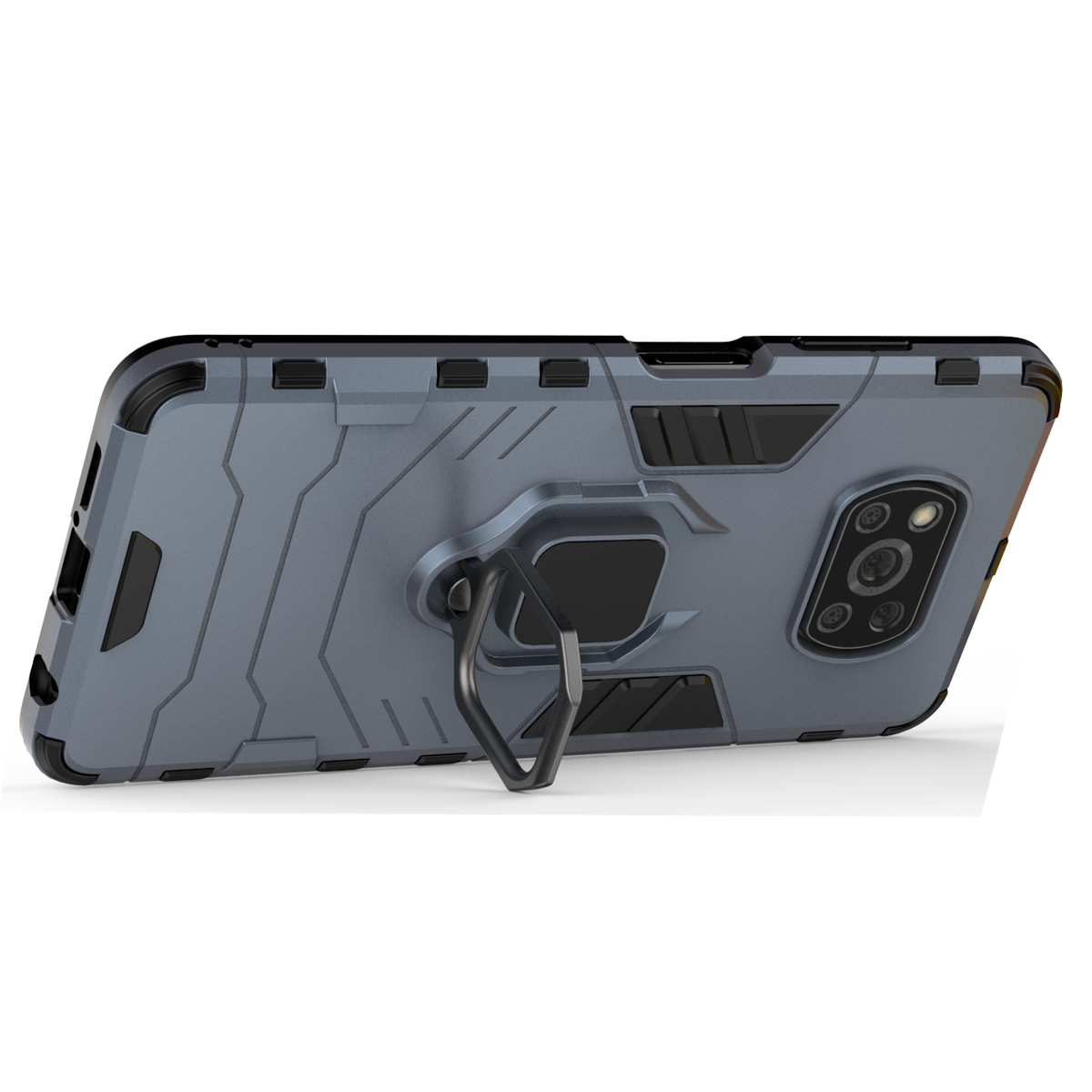 Противоударный чехол с кольцом Panther Case для Xiaomi POCO X3 NFC