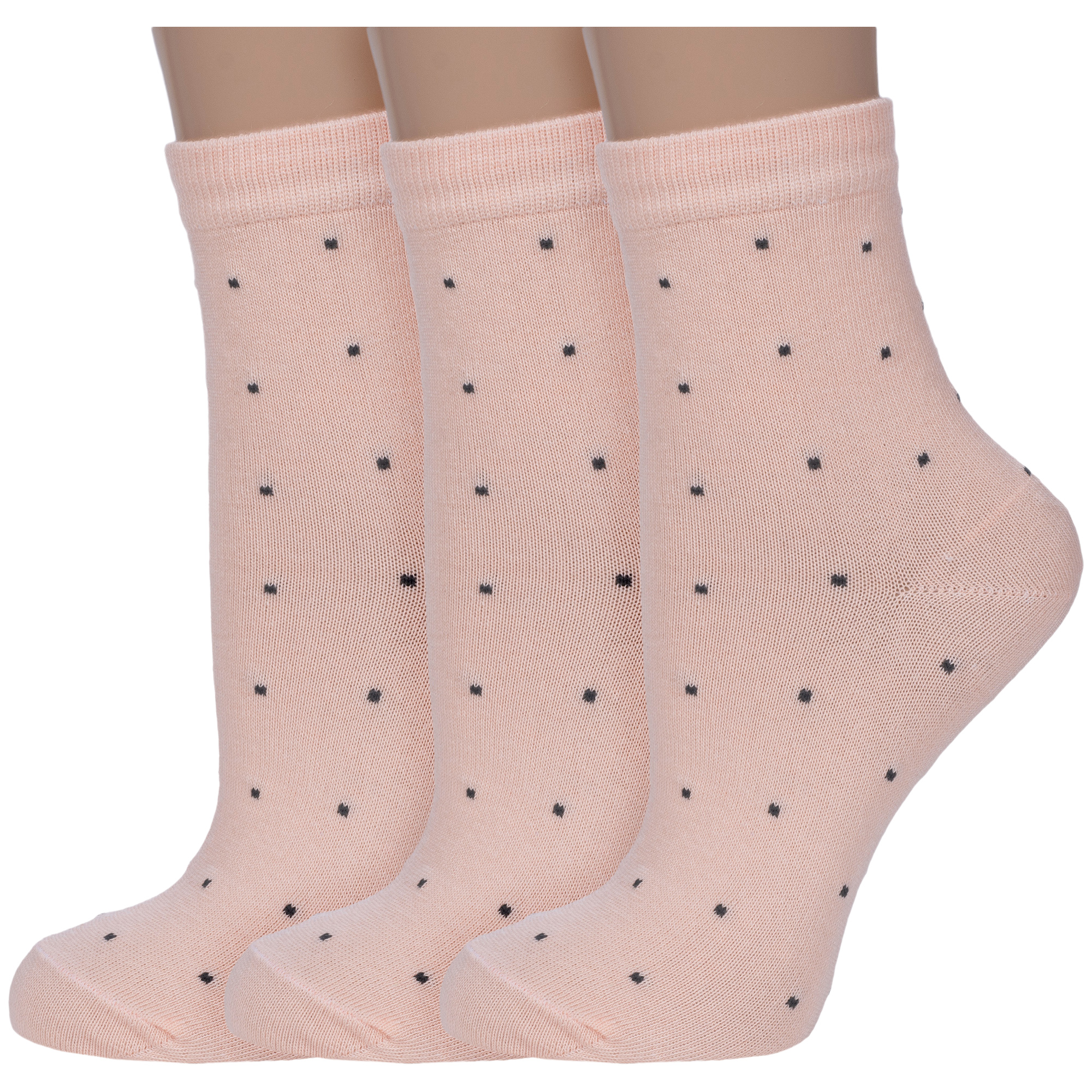 Комплект носков женских VASILINA 3-1УБГ розовых 23-25