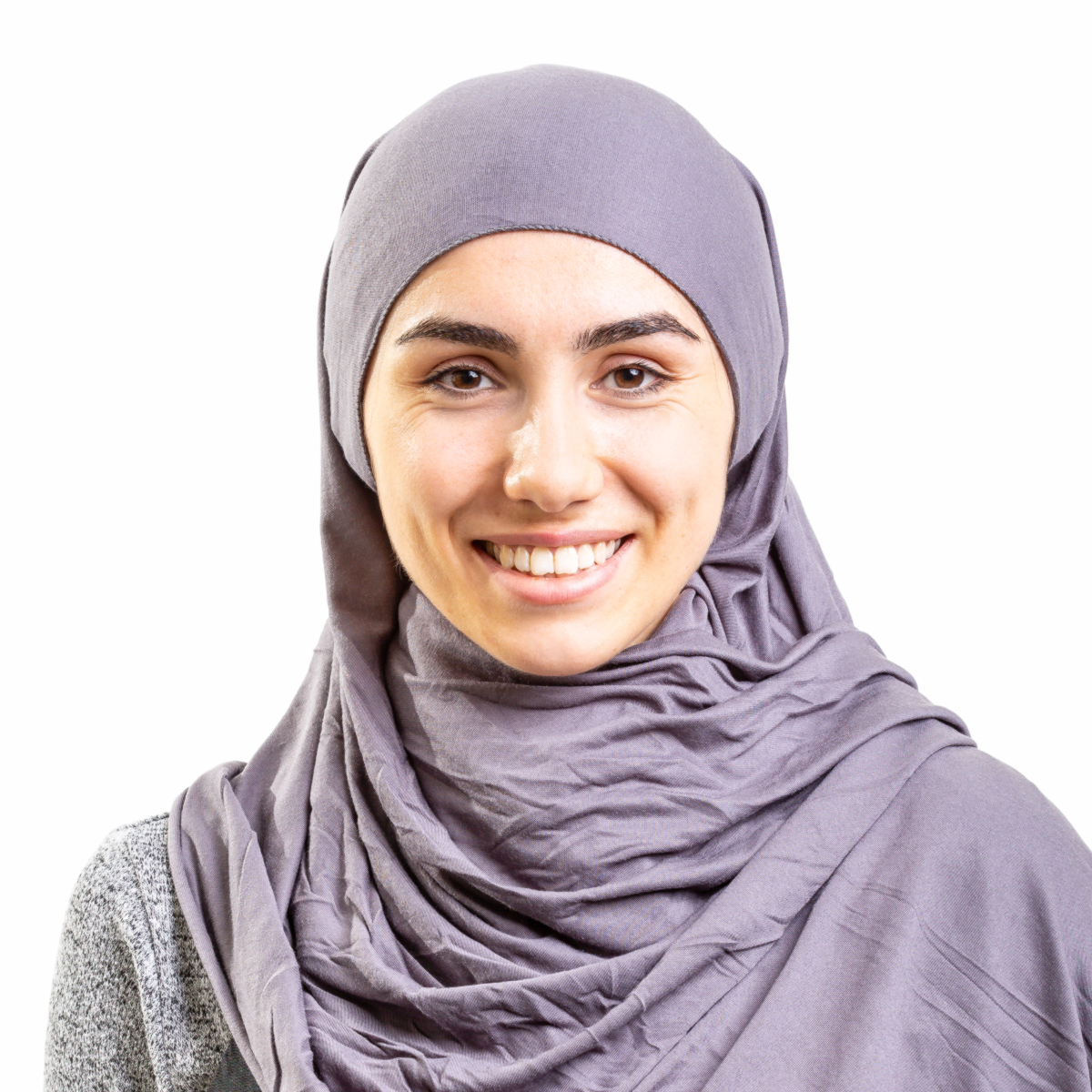 Хиджаб платок женский Asiyah AY-HJB3-01 темно-серый р. 170x60