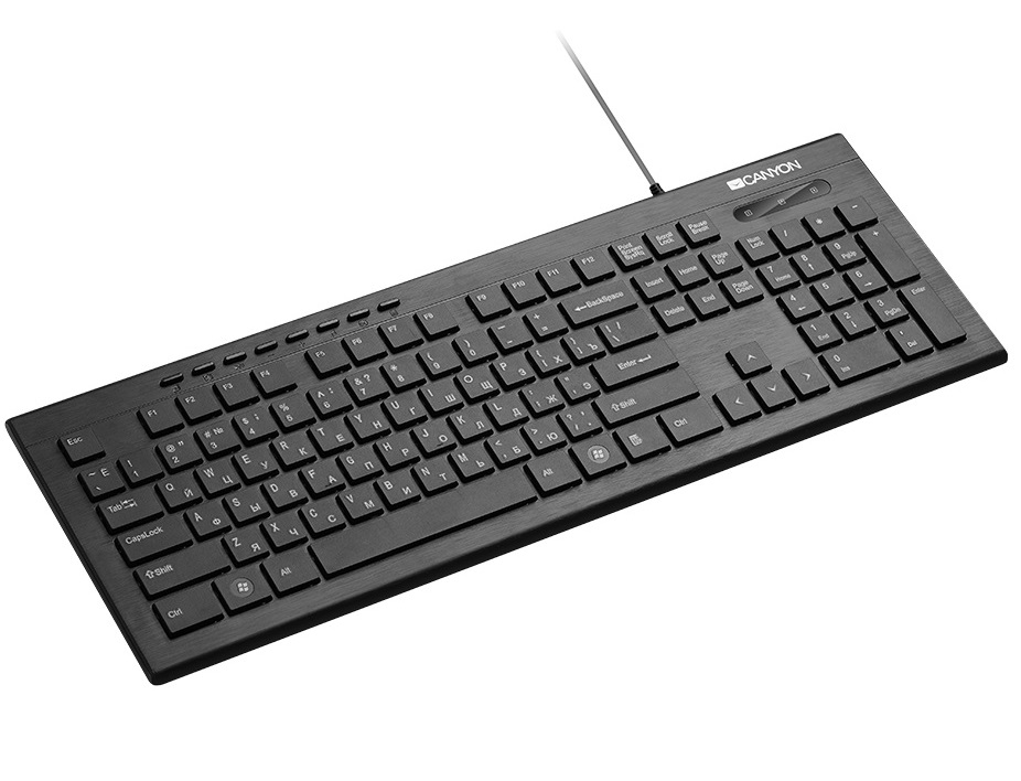 Проводная клавиатура CANYON CNS-HKB02-RU Black