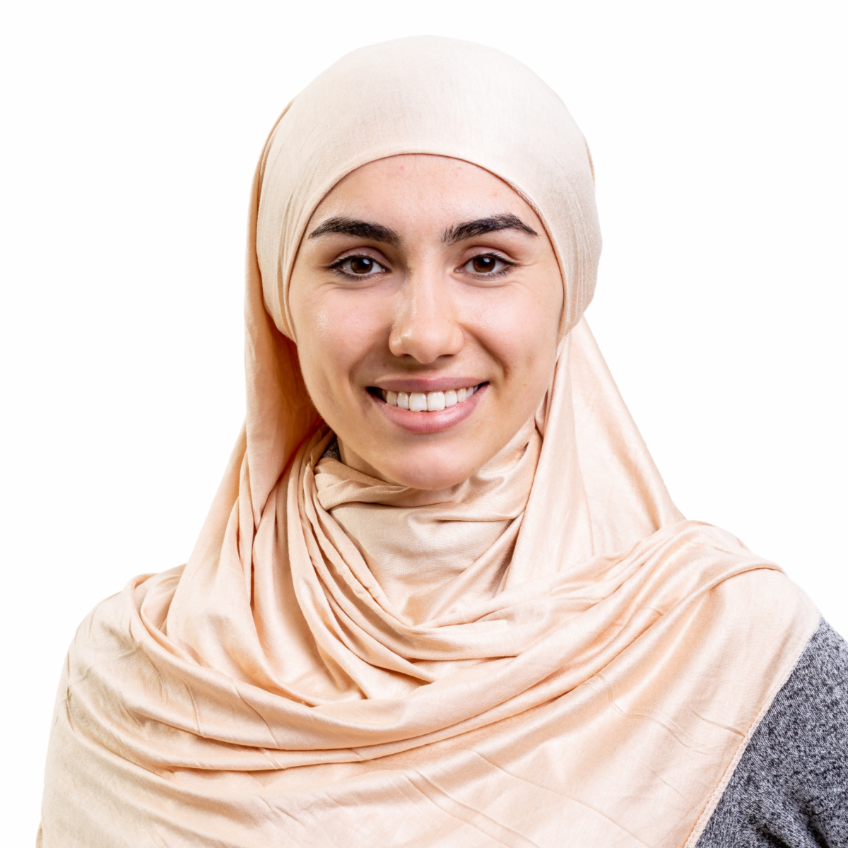 Хиджаб платок женский Asiyah AY-HJB3-01 светло-бежевый р. 170x60