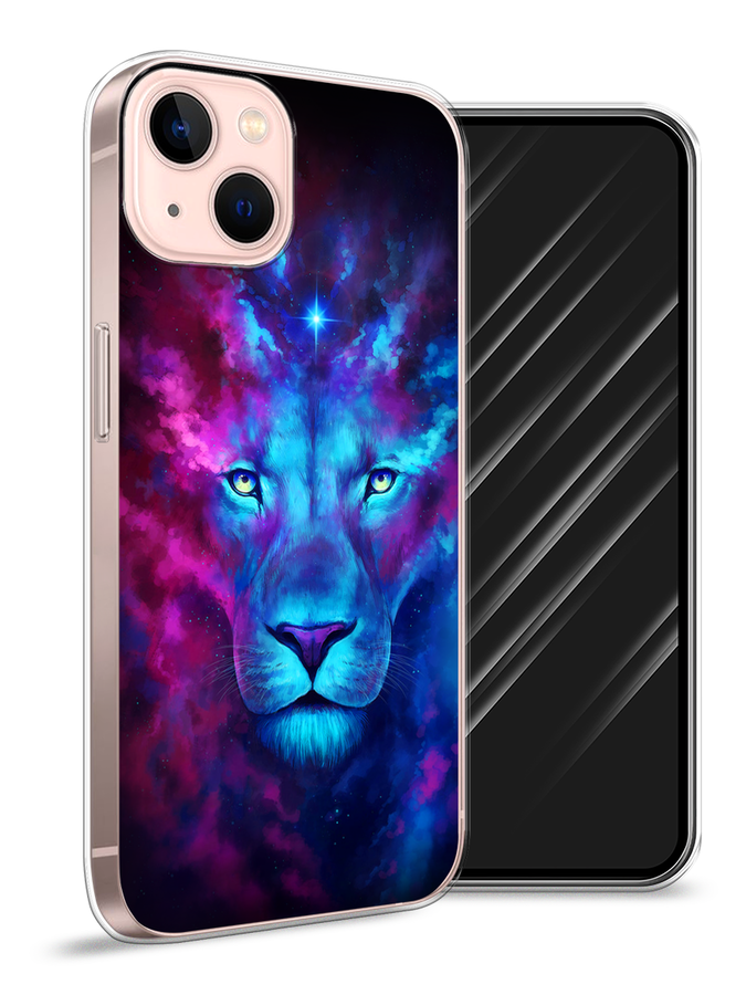 Чехол Awog на Apple iPhone 13 / Айфон 13 "Космический лев"