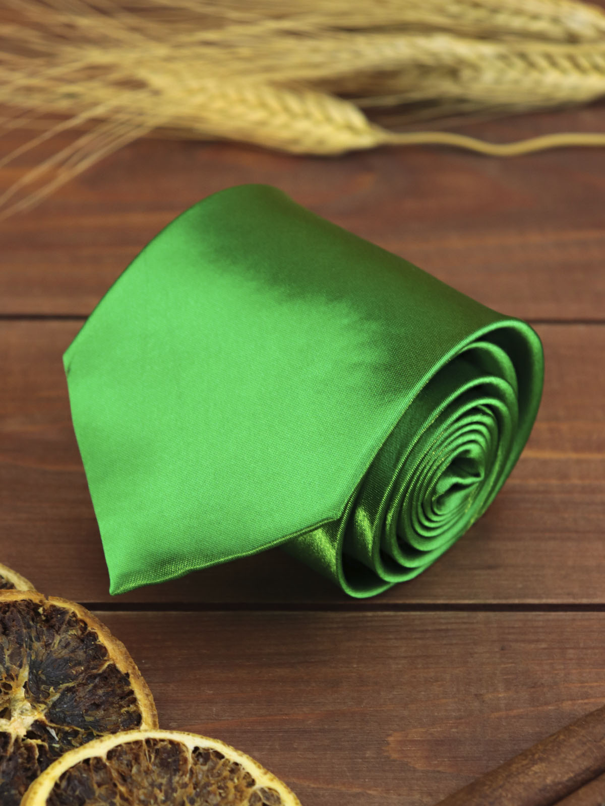 Галстук мужской 2beMan tie-atlas-wide ярко-зеленый