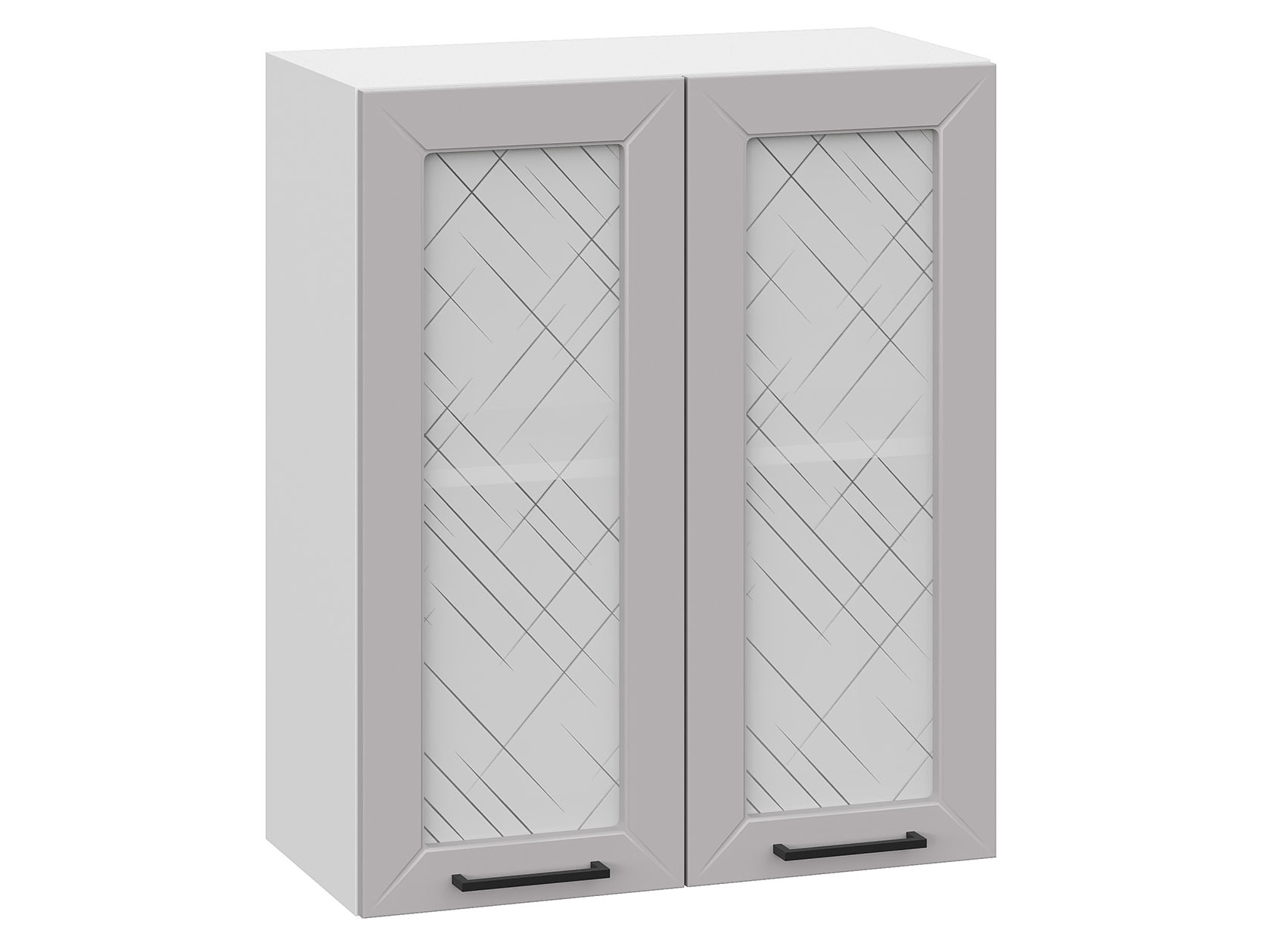 Навесной шкаф СВ-Мебель Вектор Белый / Нео со стеклом 600 мм