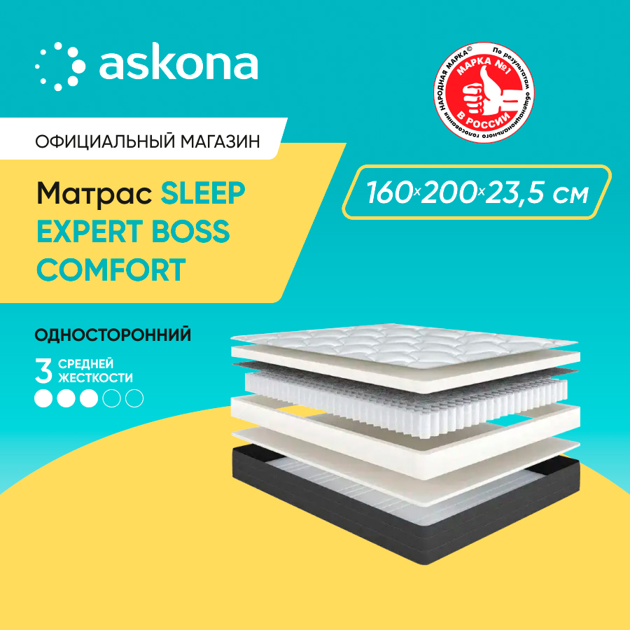 Матрас Askona Sleep Expert Boss Comfort 160х200