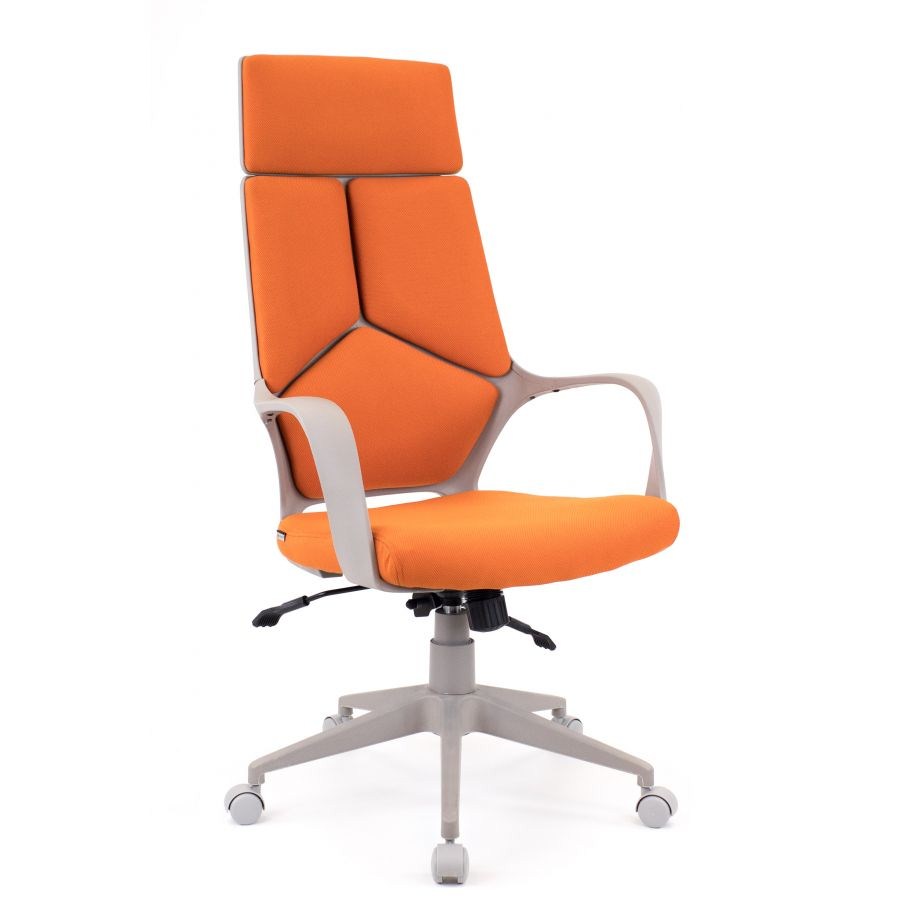 Персональное кресло Everprof Trio Grey TM оранжевый, серый