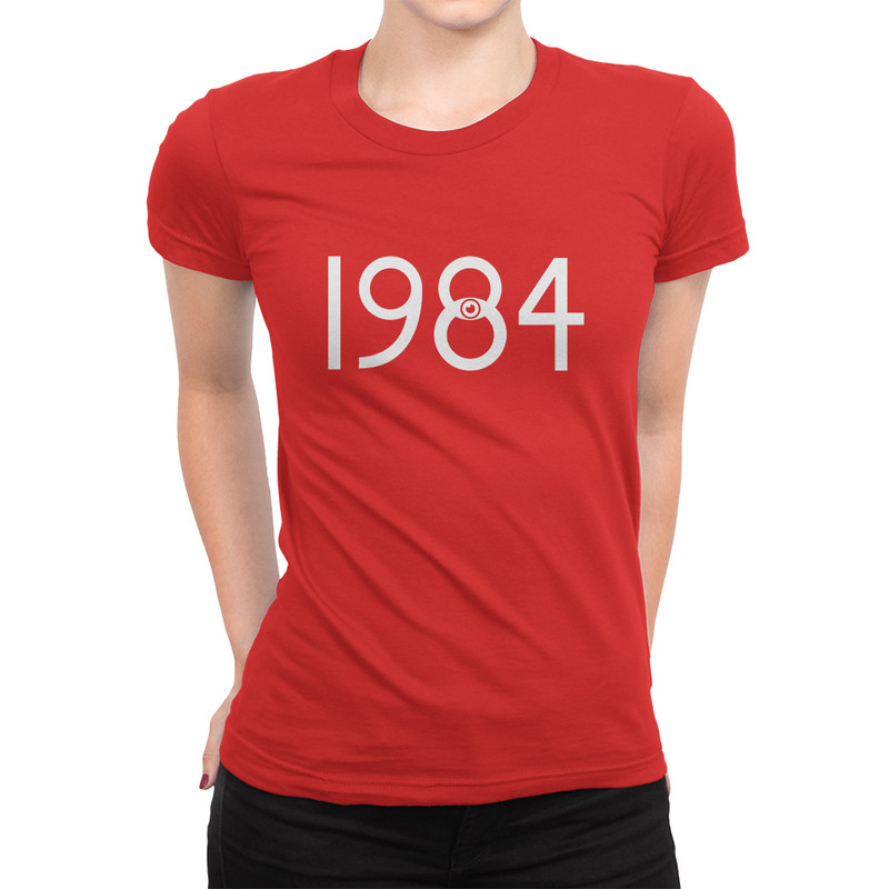 Футболка женская Dream Shirts Джордж Оруэлл - 1984 красная 3XL