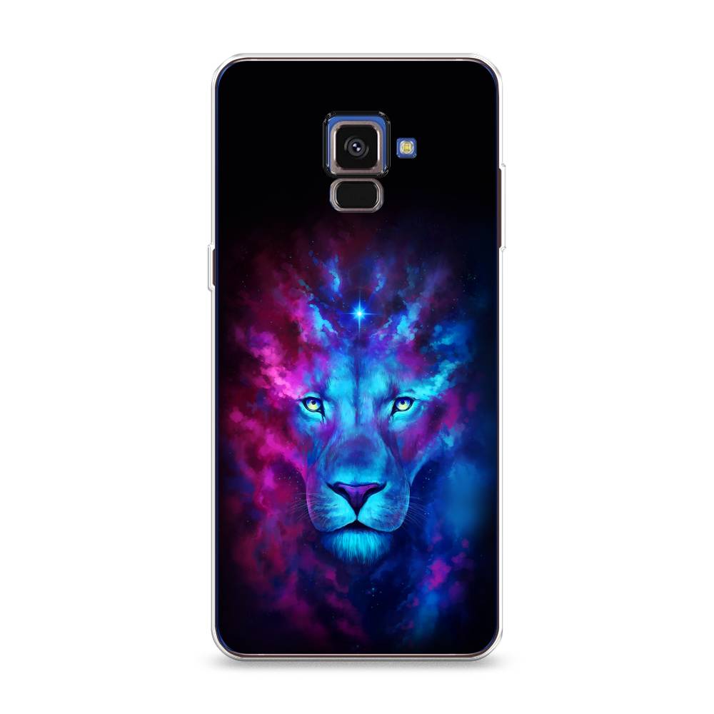 Чехол Awog  на Samsung Galaxy A8 2018 "Космический лев"