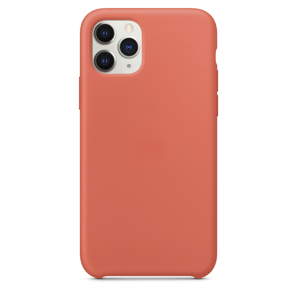 Чехол Silicone Case для iPhone 11 Pro Премиум, оранжевый, SCPQIP11P-08-CLEM