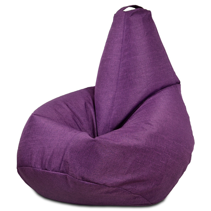 Кресло-мешок Puffmebel груша XXXXL фиолетовый