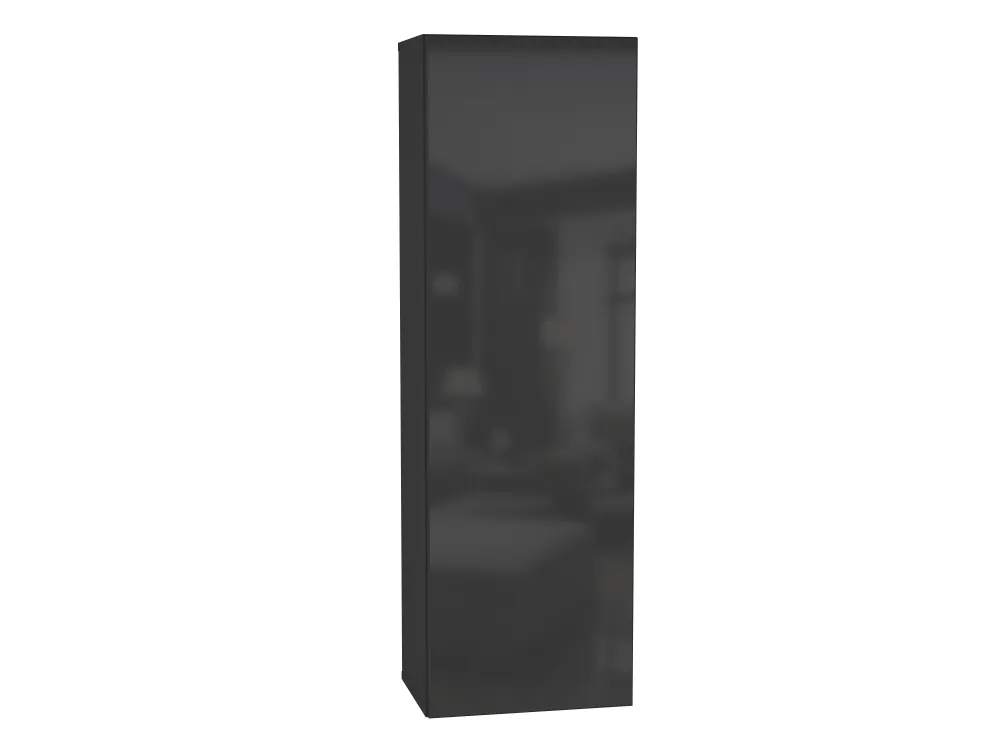 Шкаф навесной НК-Мебель POINT 20 Черный глянец 40х29х126 см