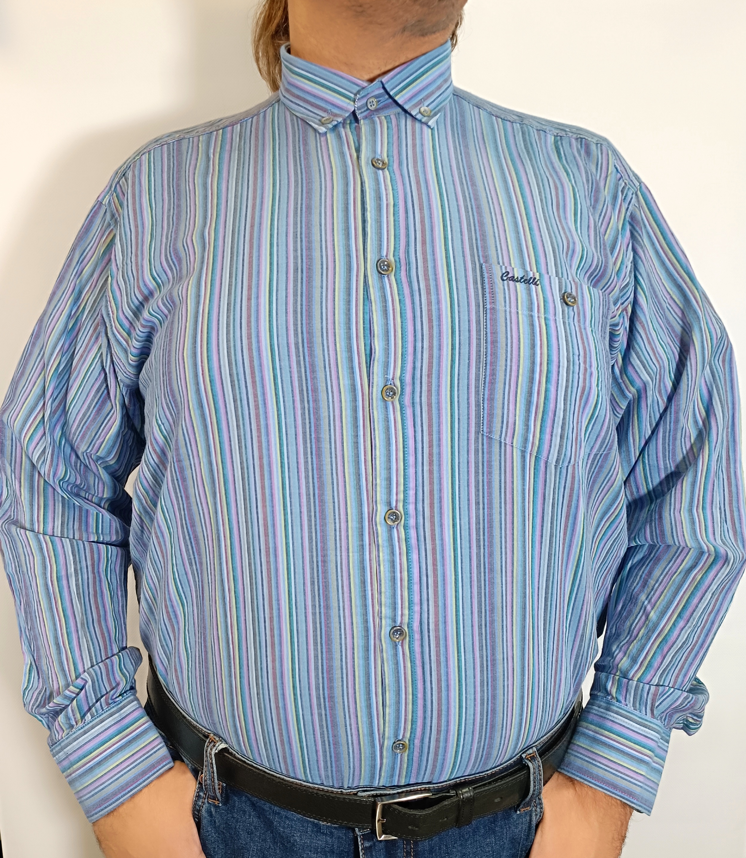 Рубашка мужская Castelli 163699 разноцветная 6XL