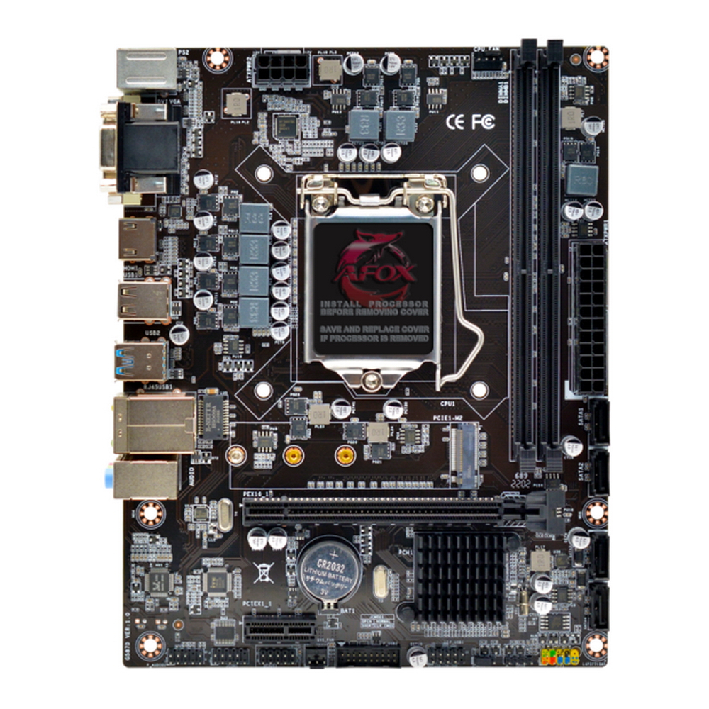 Материнская плата Afox Motherboard Intel H510, INTEL Socket 1200, Micro-ATX (17*22cm)