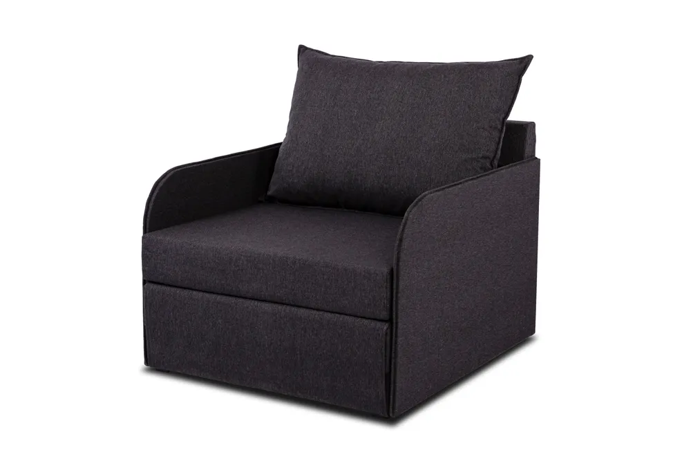 Кресло-кровать Divan24 Черри черный, рогожка
