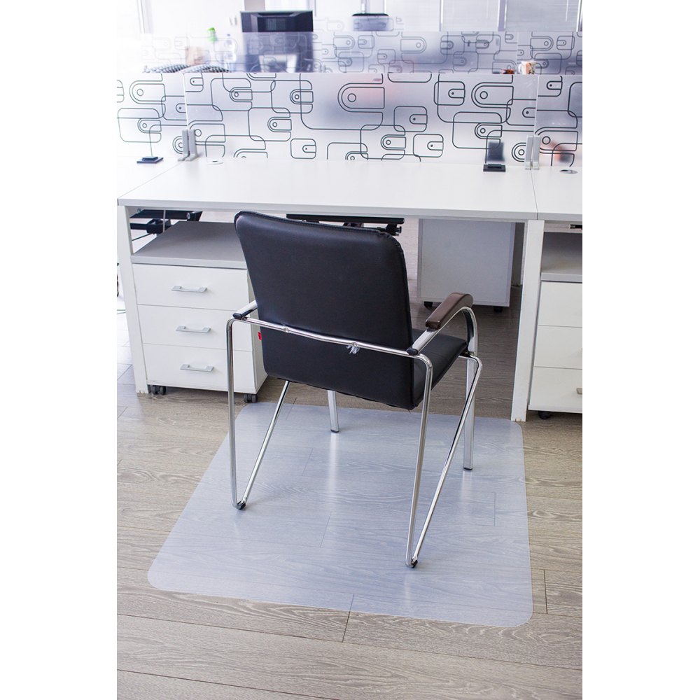 BSL-office Защитный коврик под кресло, прямоугольный, матовый, "песок", полипропилен 12121