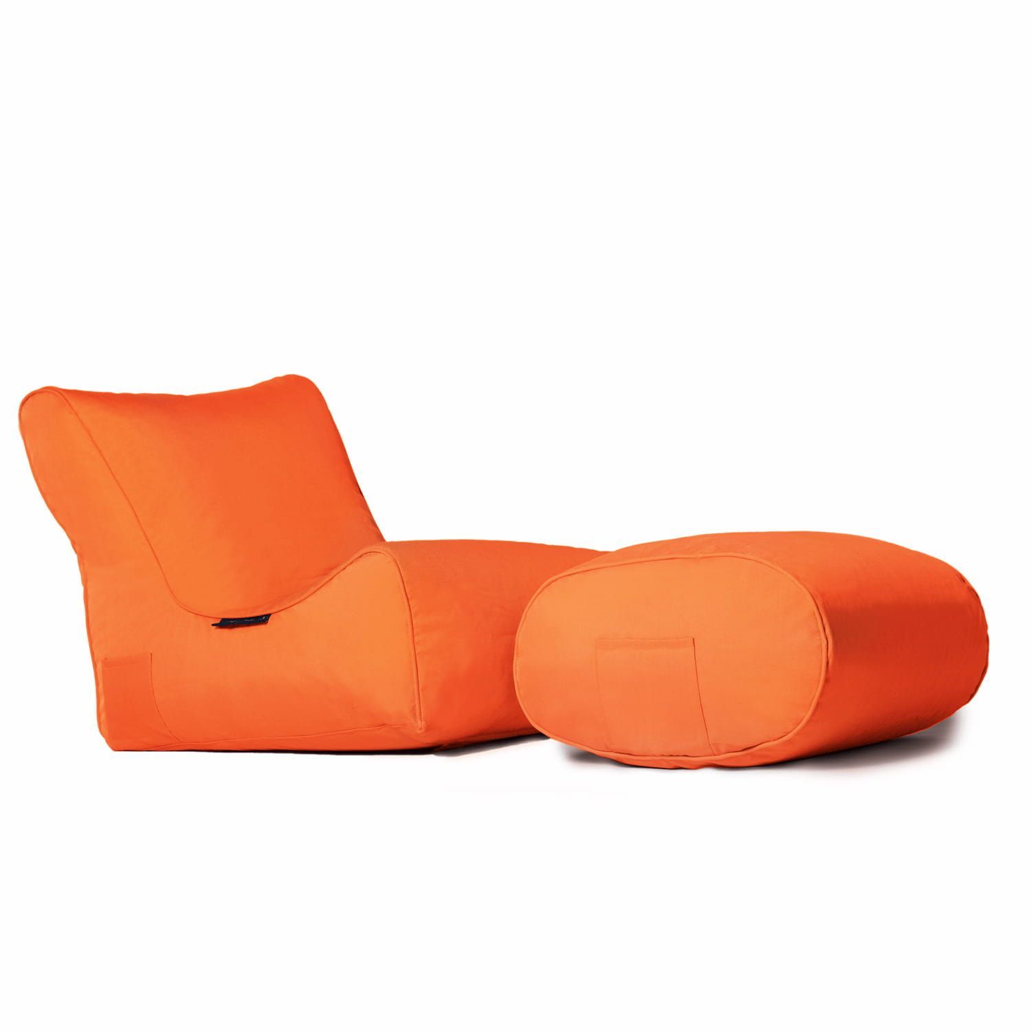 Садовое кресло с оттоманкой Evolution Chaise - Manderina (оранжевый, оксфорд)