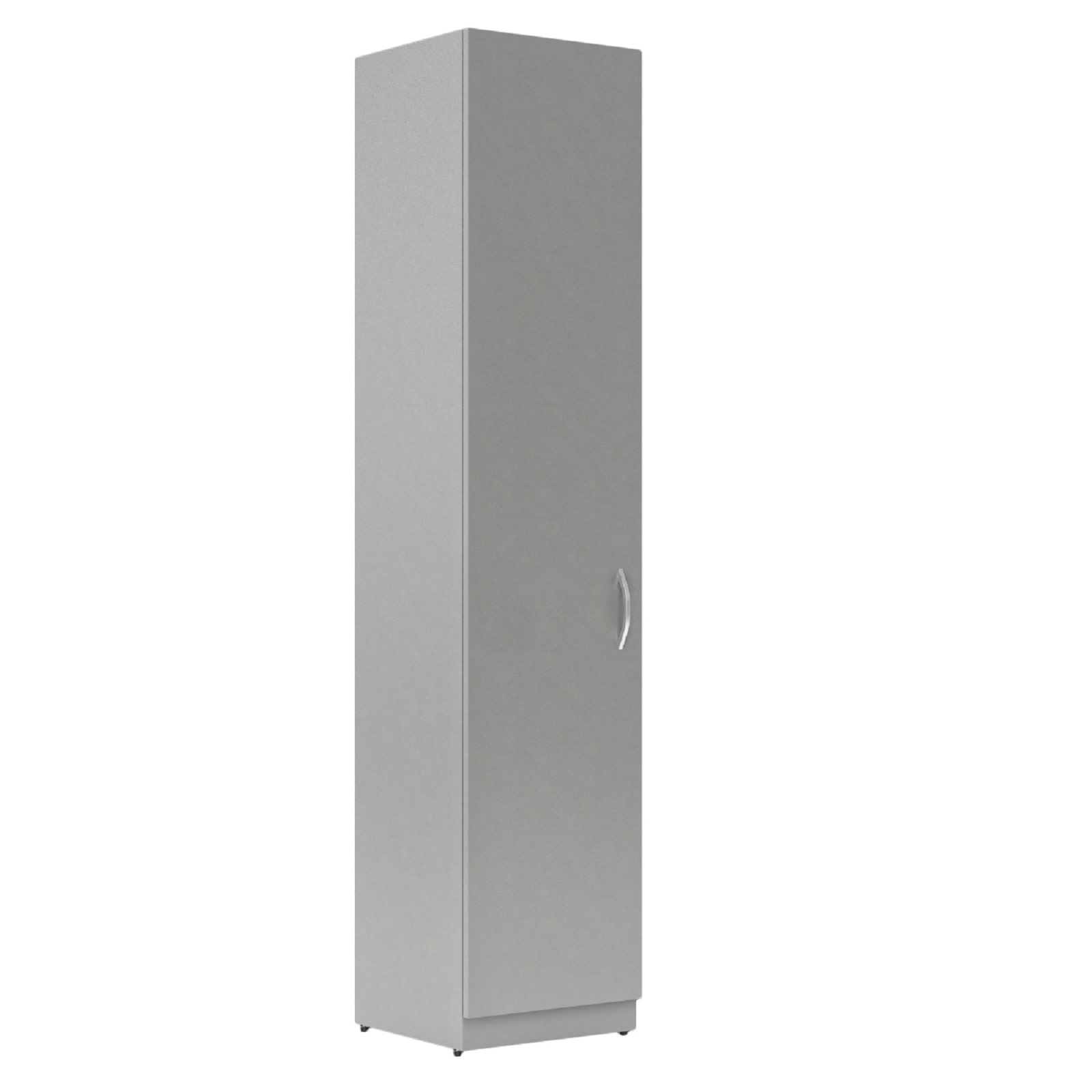 Шкаф-колонка с дверью SKYLAND SIMPLE SR-5U.1(L), серый, 38.6х37.5х181.5 см
