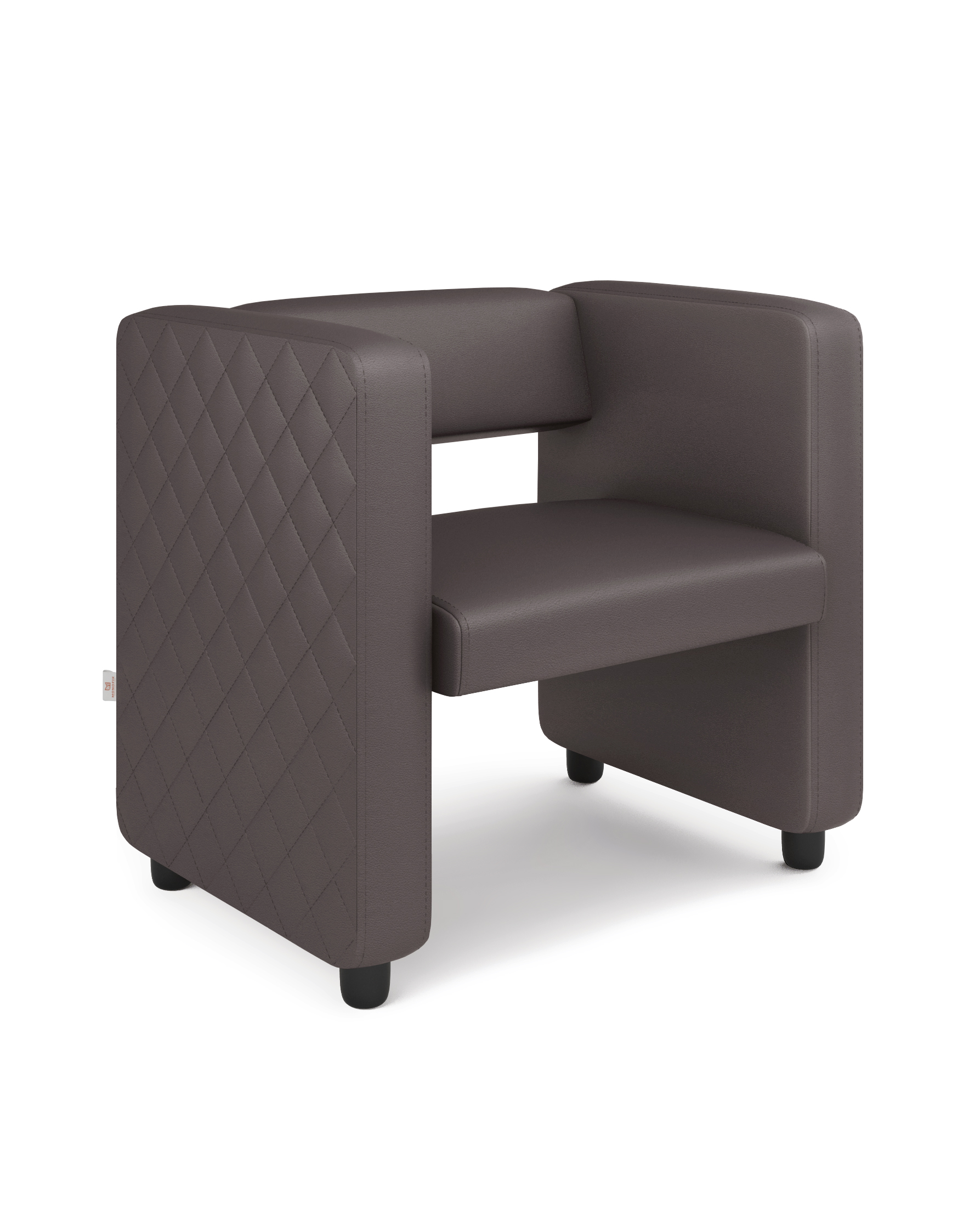 Кресло MONOFIX Йокки, коричневый, экокожа