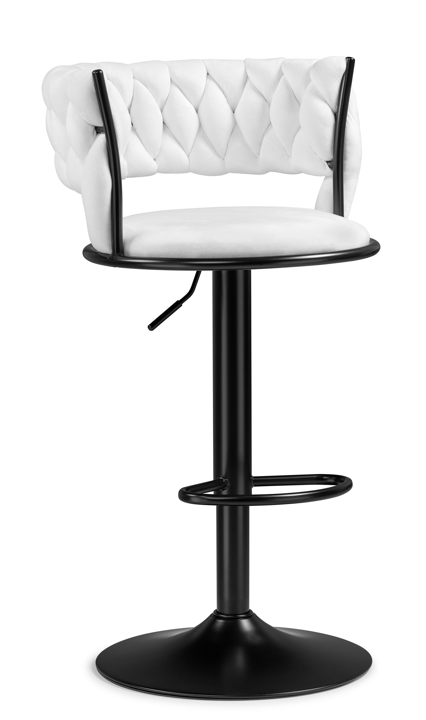 Барный стул Woodville Lotus white / black