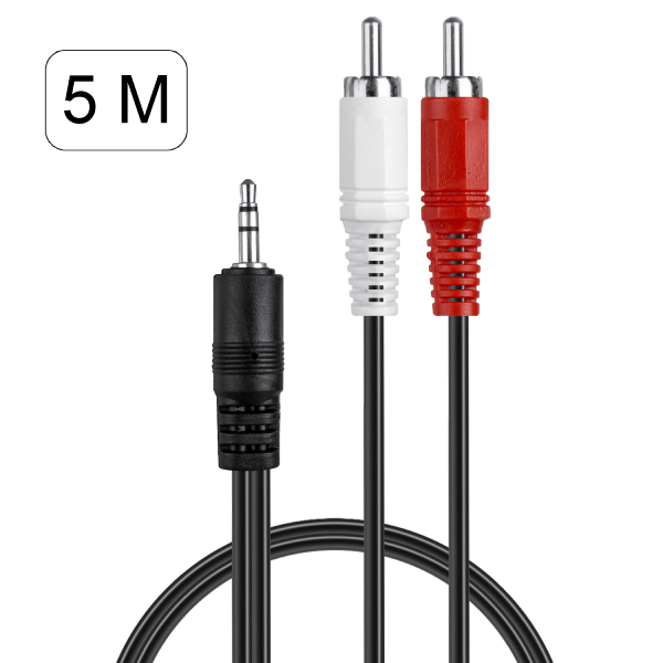 Кабель AUX 3.5 на 2 RCA 5M