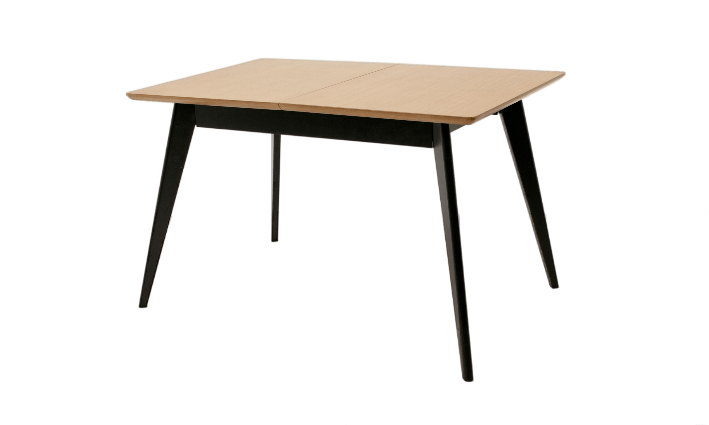 Стол кухонный Zip-mebel Сканди 120, 120х80х75 см, Чёрное Дерево/Натур