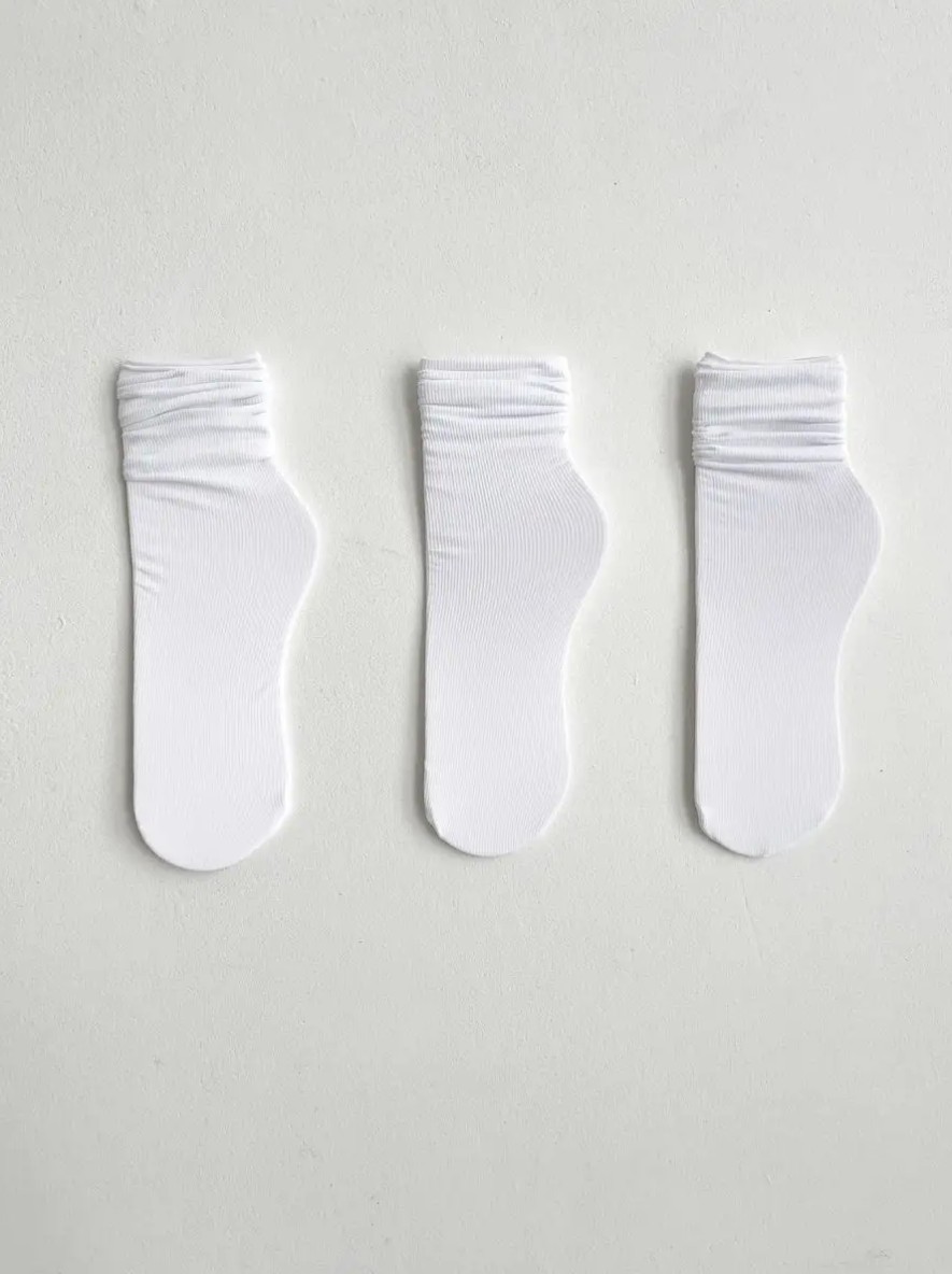 Комплект носков женских TENDEN WSF20/10 белых 36-39, 3 пары