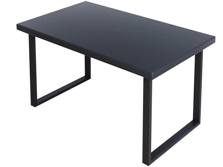 Журнальный стол Solarius Loft 70х60х50, антрацит с черными ножками