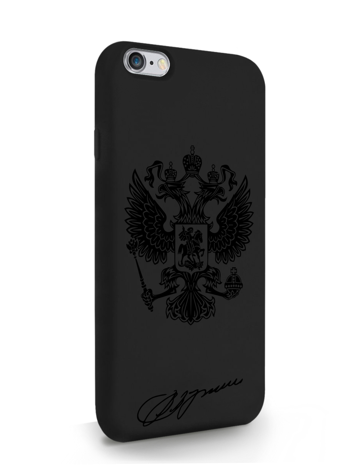 Чехол MustHaveCase для iPhone 6/6s, черный лаковый Герб, черный