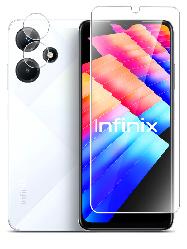 Гибридное защитное стекло Brozo на экран и камеру Infinix HOT 30i