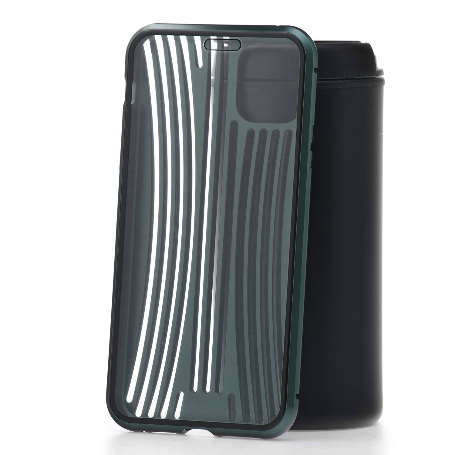 Чехол для Apple iPhone 11 Pro Max Metal Suitcase Dark green