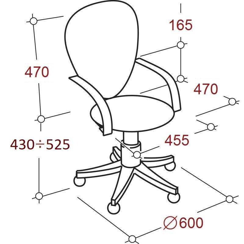 Кресло VT_EChair-304 TC Net ткань черн/сетка желтая, пластик