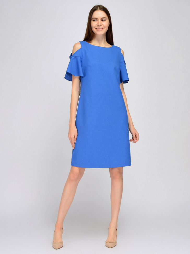 Платье женское Viserdi 9298 голубое 46 RU