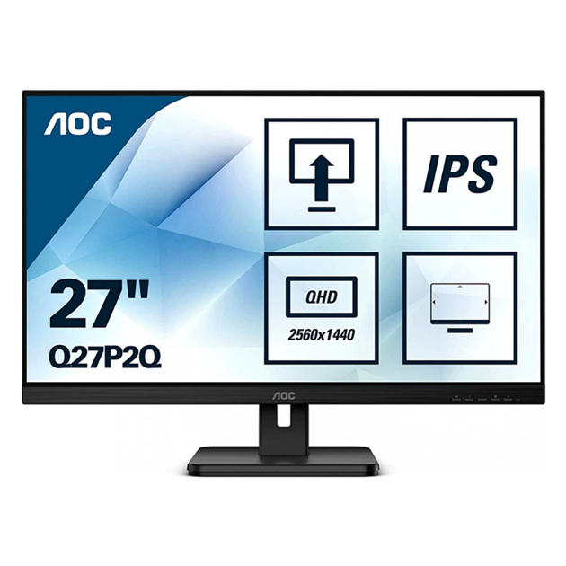 27" Монитор AOC Q27P2Q Black 75Hz 2560x1440 IPS