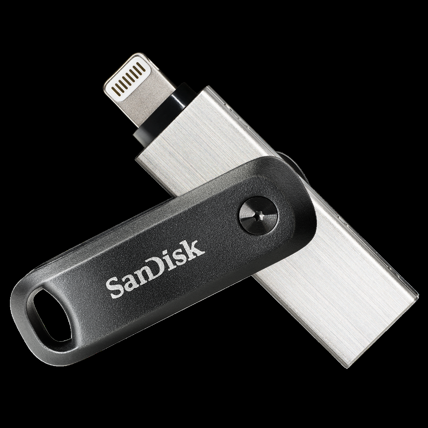 Флешка SanDisk iXpand GO 128ГБ Silver/Black (SDIX60N-128G-GN6NE)