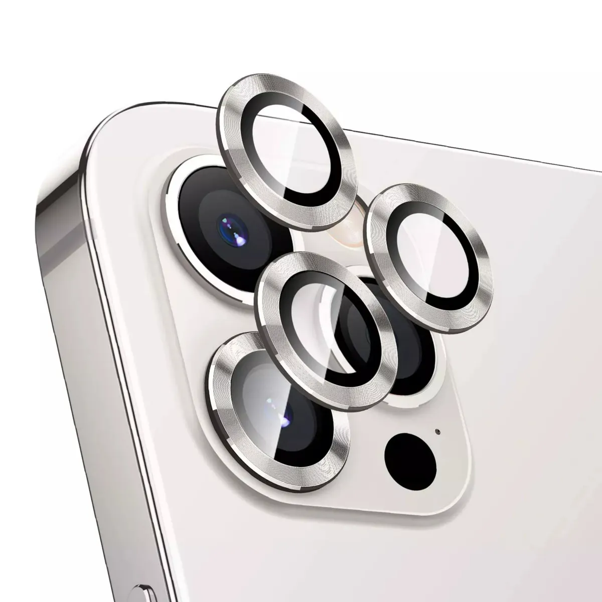 Защитное стекло линзы на камеру iiPhone 11 Pro Max серебристый