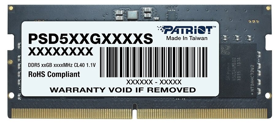 Оперативная память Patriot Signature Line (PSD532G48002S) DDR5 1x32Gb 4800MHz