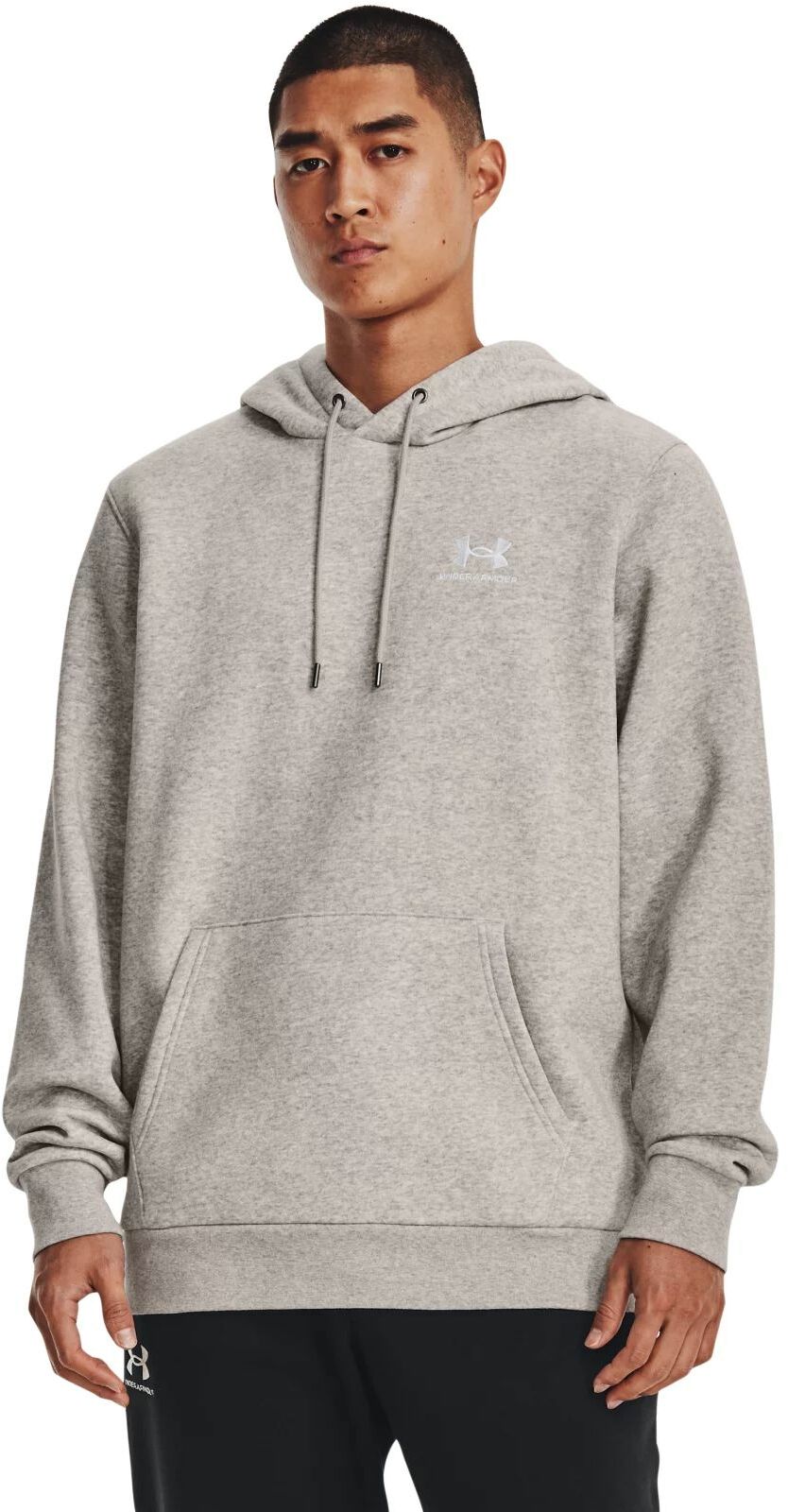 Худи мужское Under Armour UA Essential Fleece Hoodie серое XL