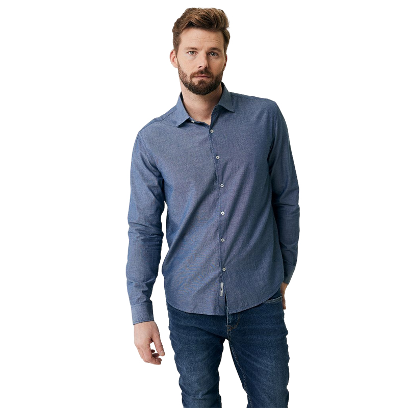 Рубашка мужская MEXX AP1506033M синяя 2XL