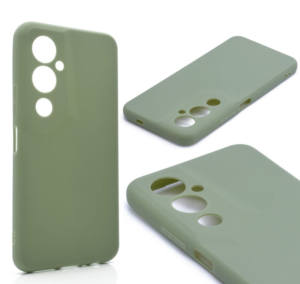 Силиконовый чехол TPU Case матовый для Tecno Pova 4 Pro светло-зеленый