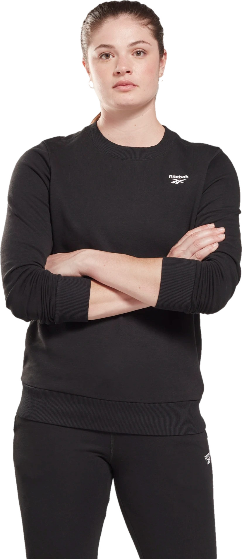 Свитшот женский Reebok Identity Small Logo French Terry Crew Sweatshirt черный XL