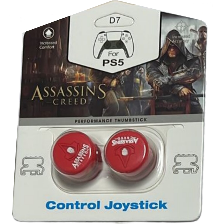 Накладки на стики для DualSense/DualShock 4 DH Assassins Creed\D07 (2 шт) Красный PS4/PS5